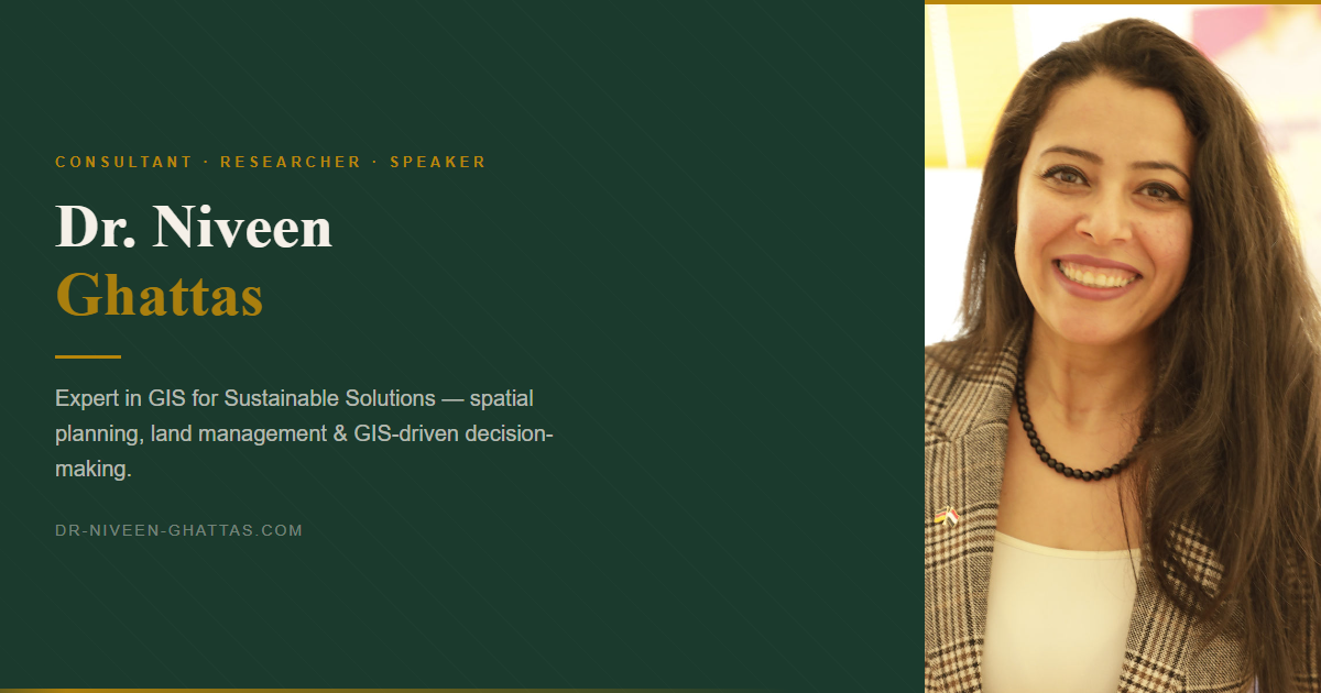 Dr. Niveen Ghattas | GIS Consultant, Researcher & Speaker